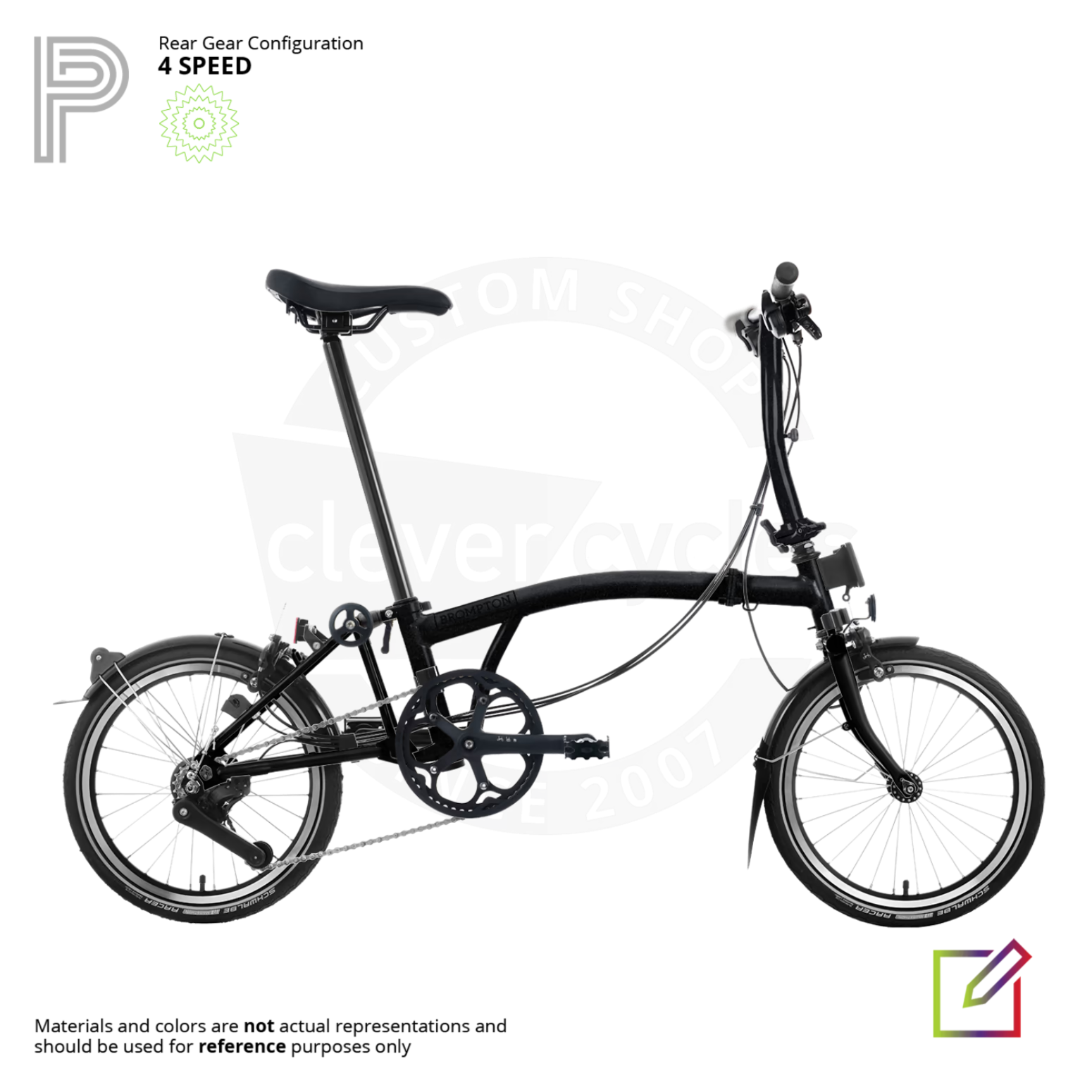 Custom Brompton P Line | Design Studio Configurator – Clever Cycles ...